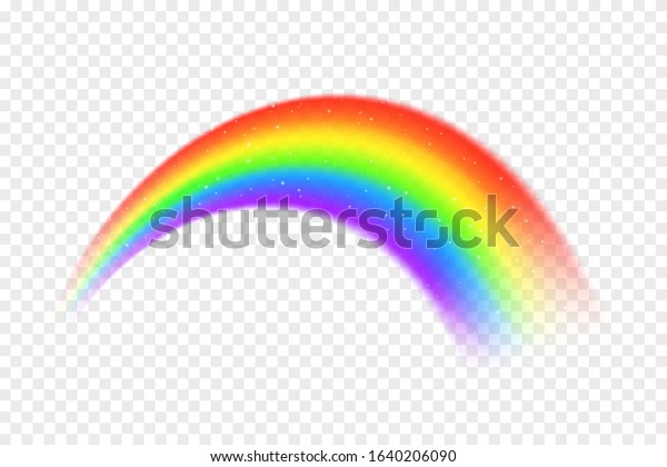 Realistic Rainbow Abstract Particles Glitter On Stock Vector (Royalty ...