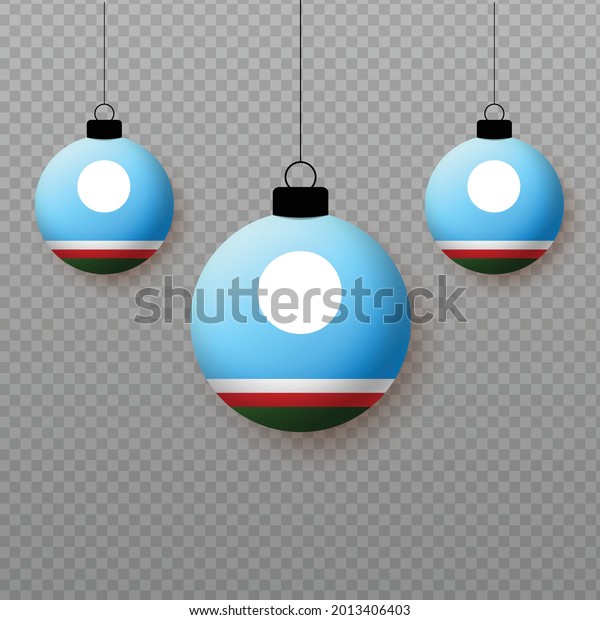 Realistic Sakha Republic Flag Flying Light Stock Vector (Royalty Free ...