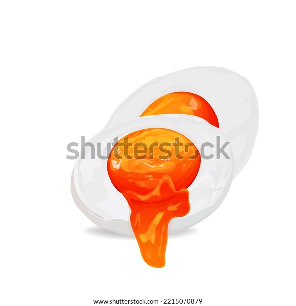 Realistic Salted Egg Yolk Dripping Vector Stock Vector (Royalty Free ...