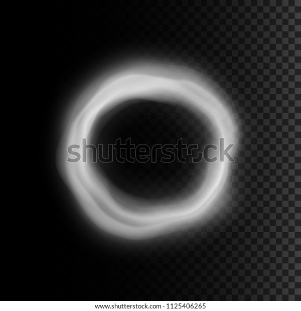 Realistic Smoke Ring Vector Illustration Isolated: เวกเตอร์สต็อก (ปลอด ...