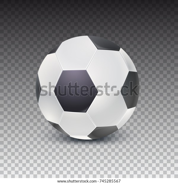 Realistic Soccer Ball Shadow Isolated On Stock Vector (Royalty Free ...