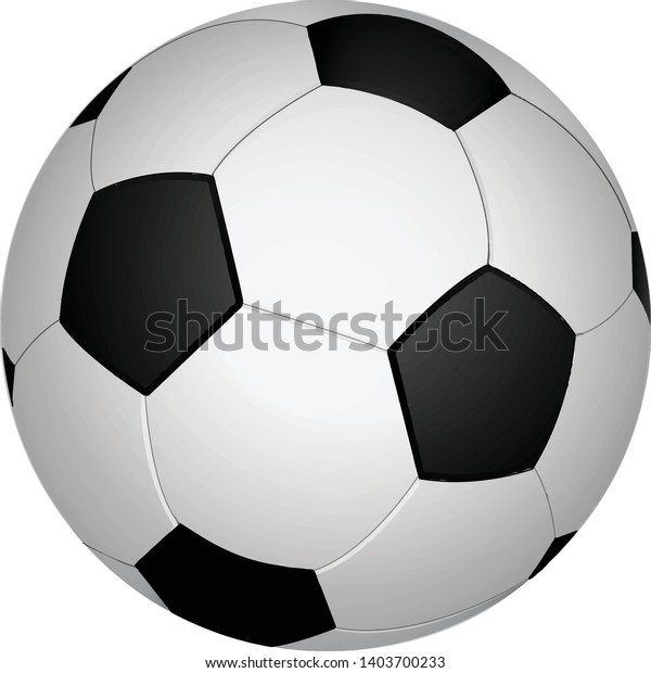 Realistic Soccer Ball Vector Illustration Stock Vector (Royalty Free ...