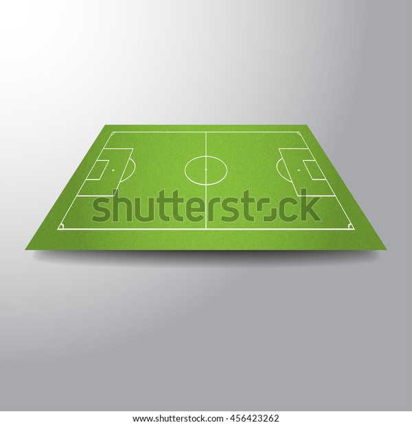 Realistic Soccer Field Vector Illusion Stock Vector (Royalty Free ...