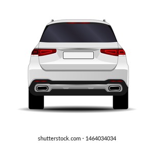 Luxury Car Back View Isolated On Stock Illustration 298578731