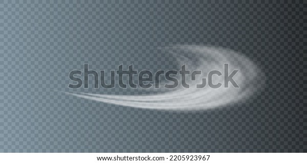 Realistic Swirl Shape Steam Smoke Set Stock Vector (Royalty Free ...