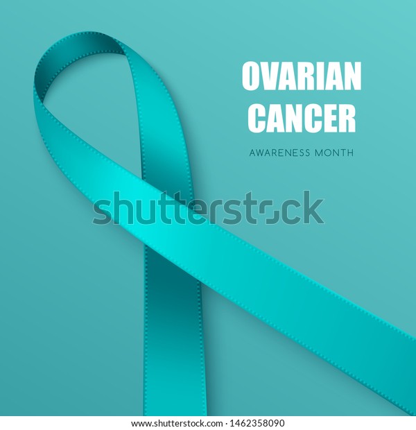 Realistic Teal Ribbon Symbol Obsessivecompulsive Disorder Stock Vector ...