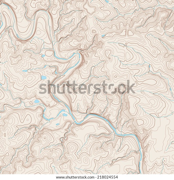 Realistic Topographic Map Area West Austin Stock Vector (Royalty Free ...