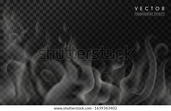 Realistic Transparent Special Effect Hot Steam Stock Vector (Royalty ...