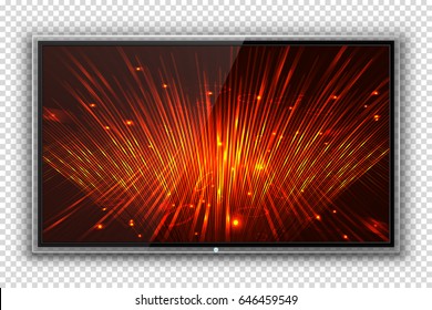 Modern Tv Blue Screen Lcd Isolated Stock Vector (Royalty Free ...