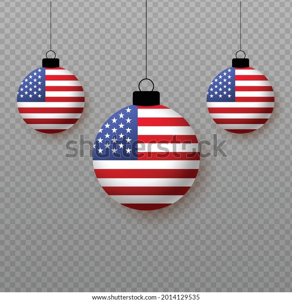 Realistic United States Flag Flying Light Stock Vector (Royalty Free ...