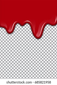 Realistic Vector Blood Transparent Background Vector Stock Vector ...