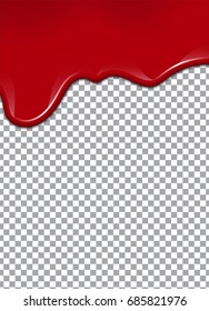 Realistic Vector Blood Transparent Background Vector Stock Vector ...