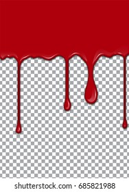 Red Dripping Blood On Transparent Background: เวกเตอร์สต็อก (ปลอดค่า ...