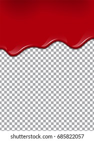 Realistic Vector Blood Transparent Background Vector Stock Vector ...