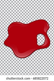 Realistic Vector Blood Transparent Background Vector Stock Vector ...