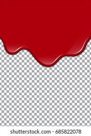 Realistic Vector Blood Transparent Background Vector Stock Vector ...