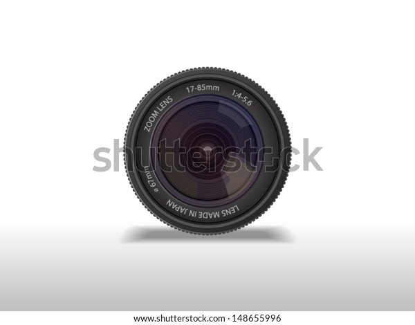 Realistic Vector Camera Lens File Eps10 Stock Vector (Royalty Free ...