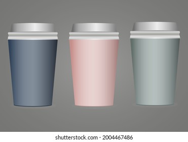 Realistic Vector Coffee Cup Plastic Lid Stock Vector (Royalty Free ...