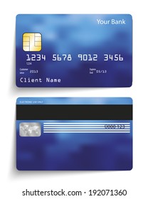 Realistic Vector Credit Card Stock Vector (Royalty Free) 192071360 ...
