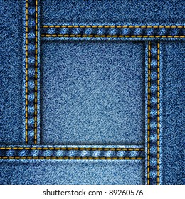 Realistic Vector Denim Background Stock Vector (Royalty Free) 89260576 ...