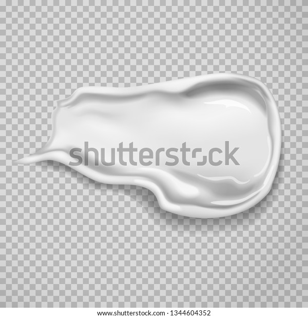 Realistic Vector Illustration Cream Splashes On Stock Vector (Royalty ...