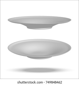 Realistic Vector Illustration Plate Isolated On Stock Vector (Royalty ...