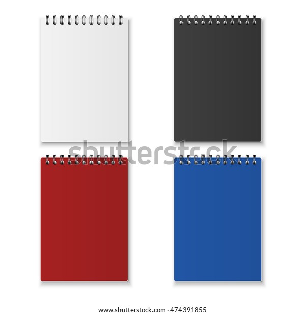 Realistic Vector Notebook Set: vector de stock (libre de regalías ... Realistic Vector Notebook Set: vector de stock (libre de regalías ...