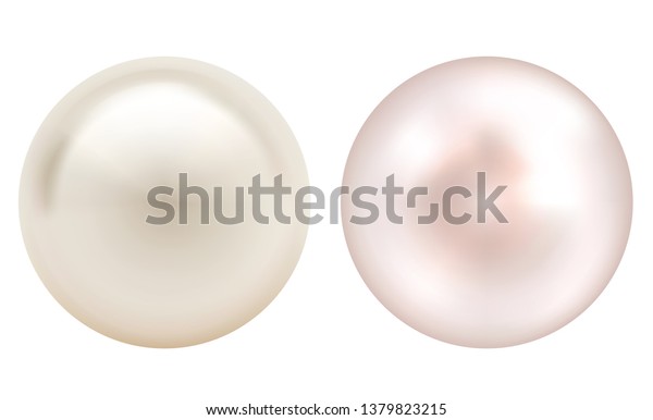 Realistic Vector Pearls Stock Vector (Royalty Free) 1379823215 ...