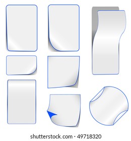 Stickers 2 Layers Peeling Corners Vector Stock Vector (Royalty Free ...