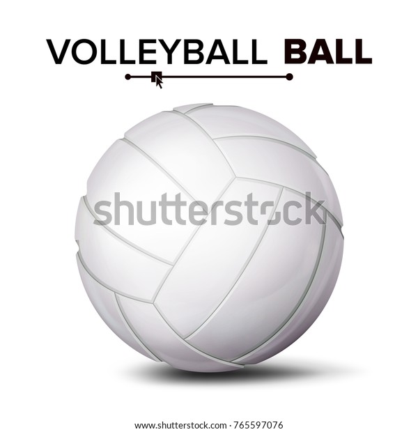 Realistic Volleyball Ball Vector Classic Round Stock Vector (Royalty ...