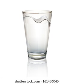 Realistic Water Glass Vector Design Stock Vector (Royalty Free ...