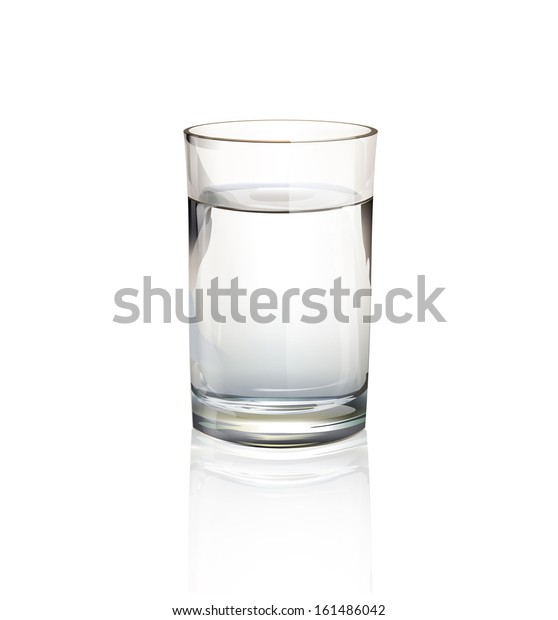 Realistic Water Glass Vector Design Stock Vector (Royalty Free ...