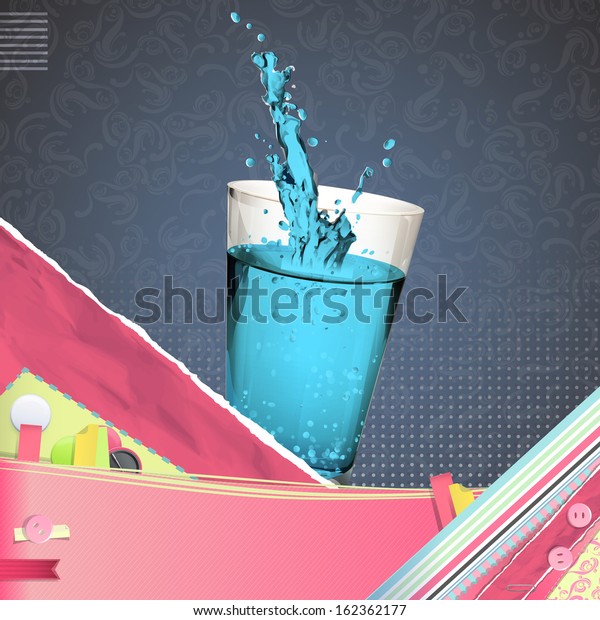 Realistic Water Splash Vector Design Stock Vector (Royalty Free ...