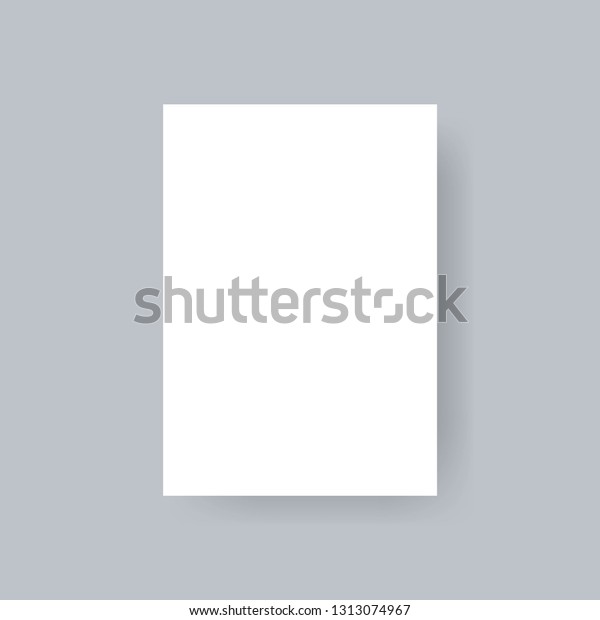 Realistic White A4 Paper Page Vector Stock Vector (Royalty Free ...