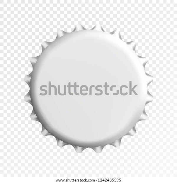 Realistic White Bottle Cap Vector Illustration Stock Vector (Royalty ...