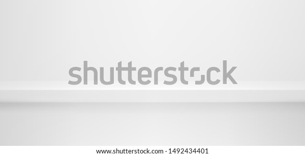 Realistic White Grey Studio Wall Minimal Stock Vector (Royalty Free ...