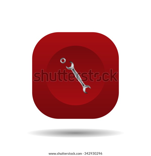 Realistic Wrench Icon Vector Design Stock Vector (Royalty Free) 342930296