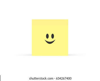 Realistic Yellow Stickervector Stock Vector (Royalty Free) 634267400 ...