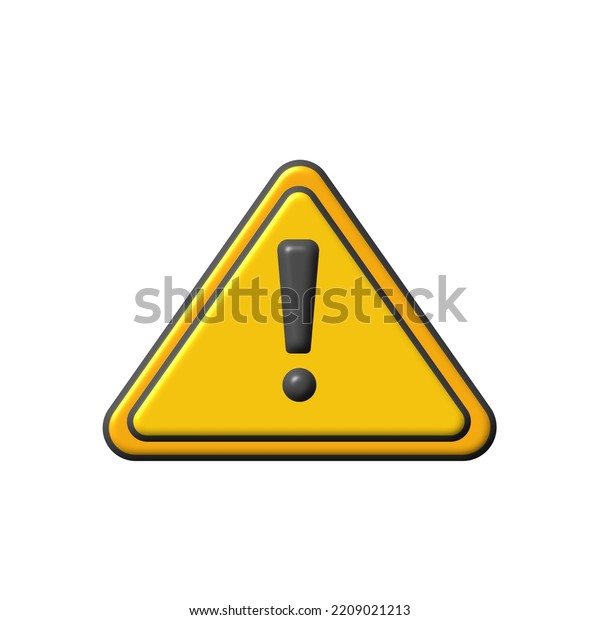 Realistic Yellow Triangle Warning Sign Vector: เวกเตอร์สต็อก (ปลอดค่า ...