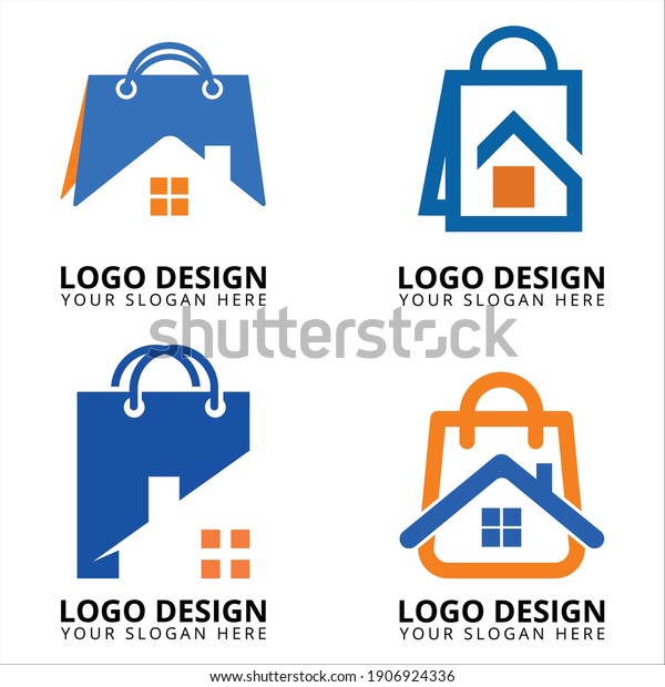 Realtor Store Logo Design Collection Stock Vector (Royalty Free ...