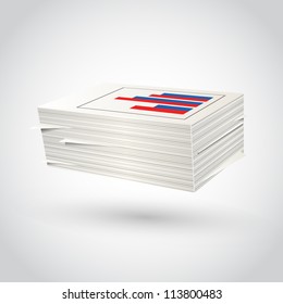 Ream Paper Illustration Stock Vector (Royalty Free) 113800483 ...