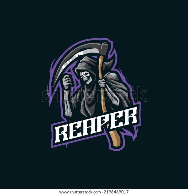 Reaper Mascot Logo Design Vector Modern Stock Vector (Royalty Free ...
