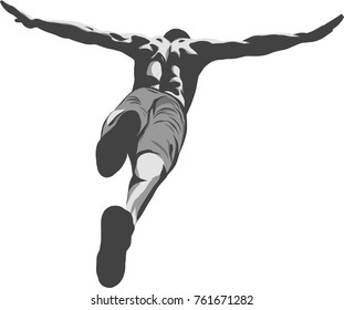 1,158件の「Man jumping rear view」の画像、写真素材、ベクター画像 | Shutterstock