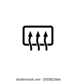 Rear Window Defroster Icon Isolated On Stock Vector (Royalty Free ...