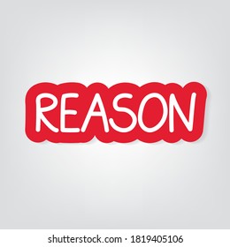 Reason Word Concept Vector Illustration Stock Vector (Royalty Free ...