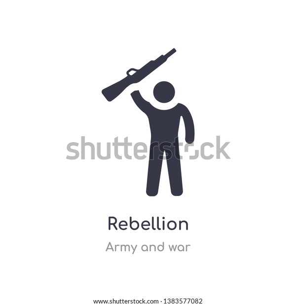 Rebellion Icon Isolated Rebellion Icon Vector Stock Vector (Royalty ...