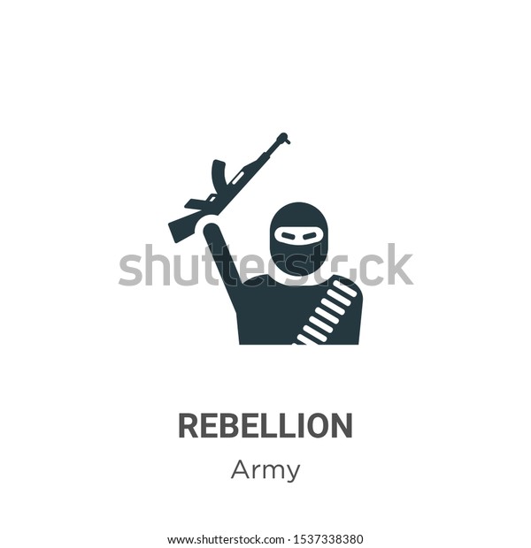 Rebellion Vector Icon On White Background Stock Vector (Royalty Free ...