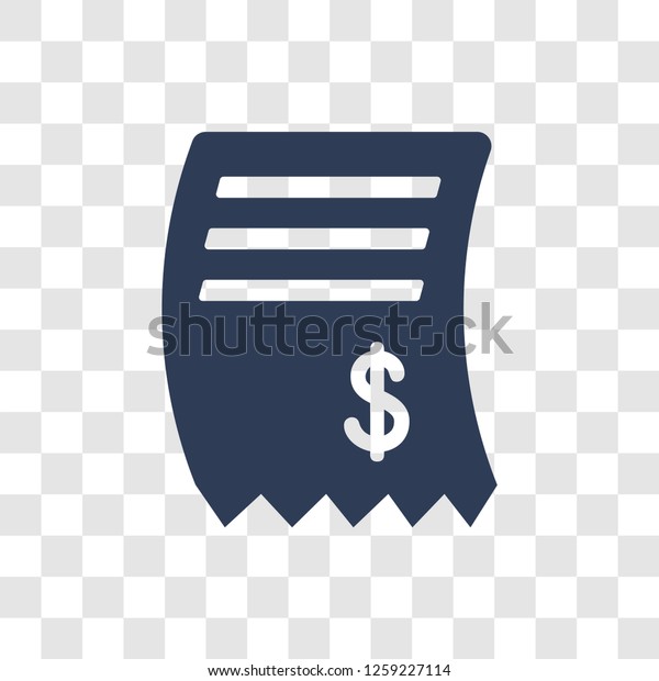 Receipt Icon Trendy Receipt Logo Concept Stock Vector (Royalty Free ...