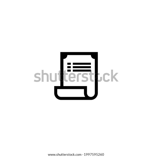Receipt Invoice Logo Design Inspiration Stock Vector (Royalty Free ...