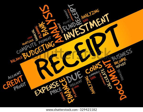 Receipt Word Cloud Business Concept Stock Vector (Royalty Free) 329421182 | Shutterstock